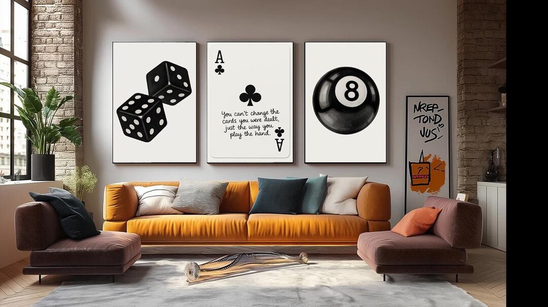 Luxury Prints Set of 3 Designer Wall Art LV Wall Decor Printable ...