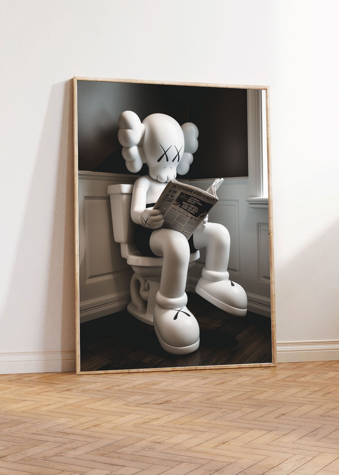Kaws on the Toilet, Hypebeast Single Poster,printable KAWS Graffiti ...
