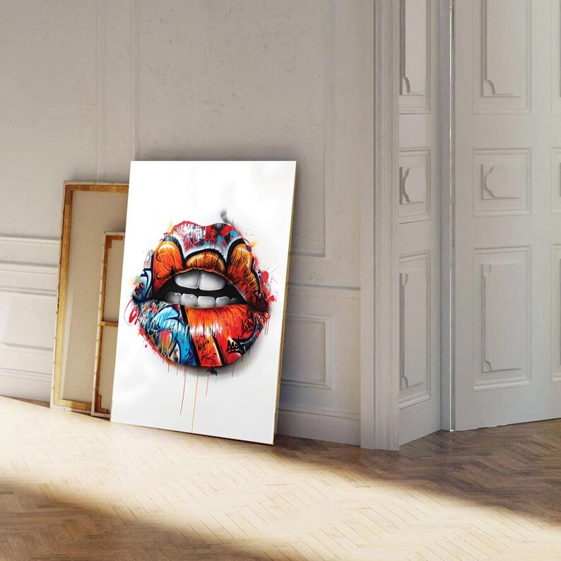 Graffiti Kiss You Wall Art, Digital Download, Print Art, Teen Boy Room ...