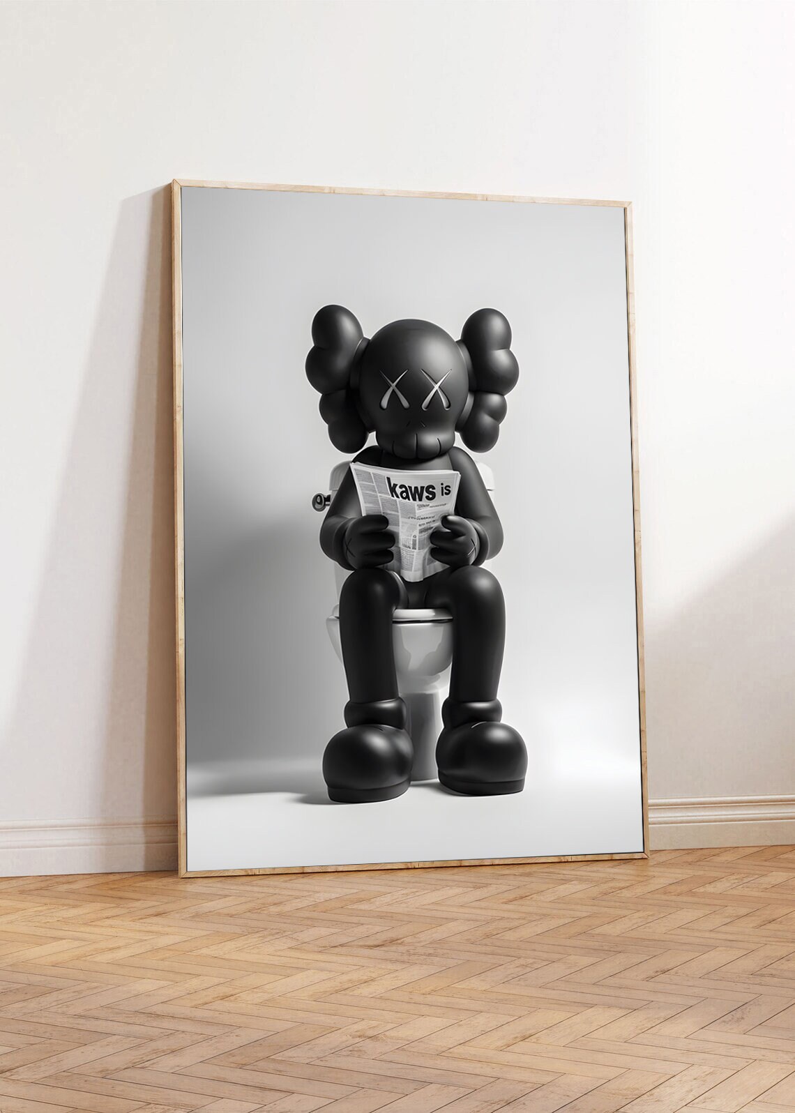 Kaws on the Toilet, Hypebeast Single Poster,printable KAWS Graffiti ...