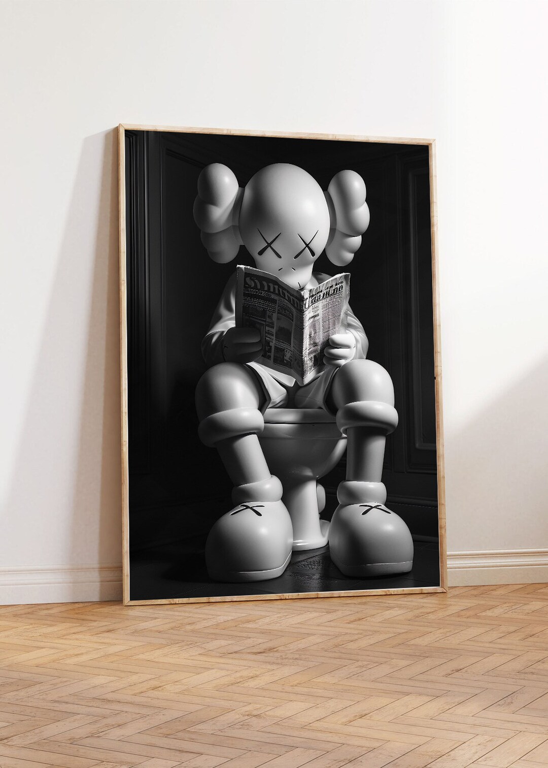Kaws on the Toilet, Hypebeast Single Poster,printable KAWS Graffiti ...