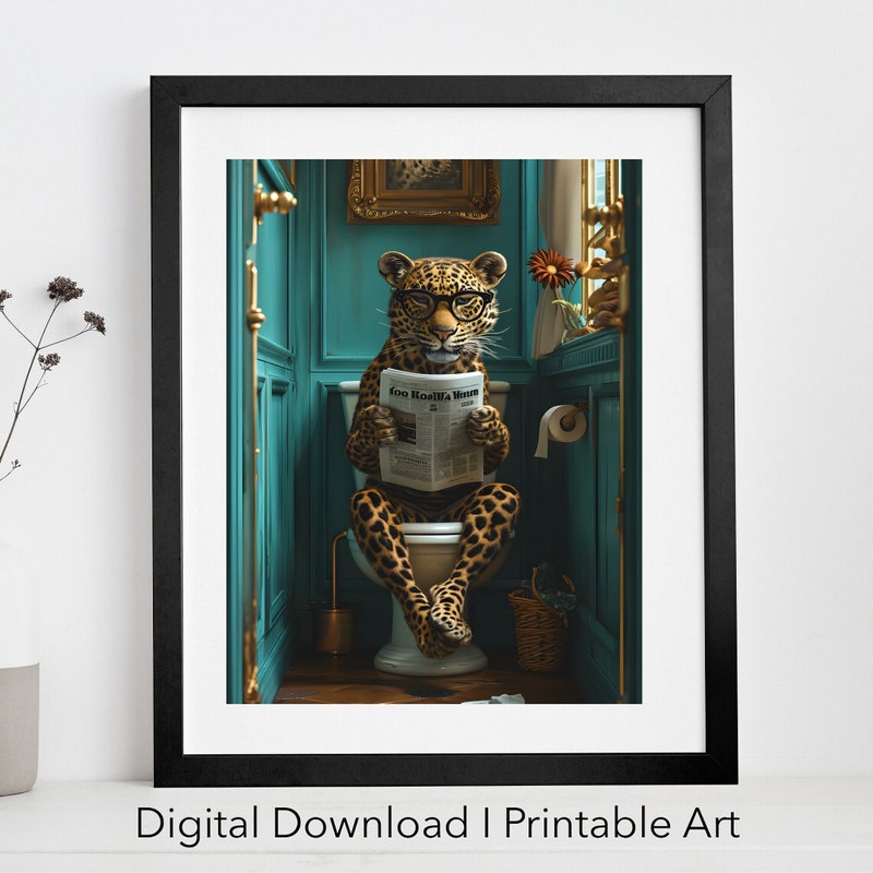 Leopard Bathroom - Etsy