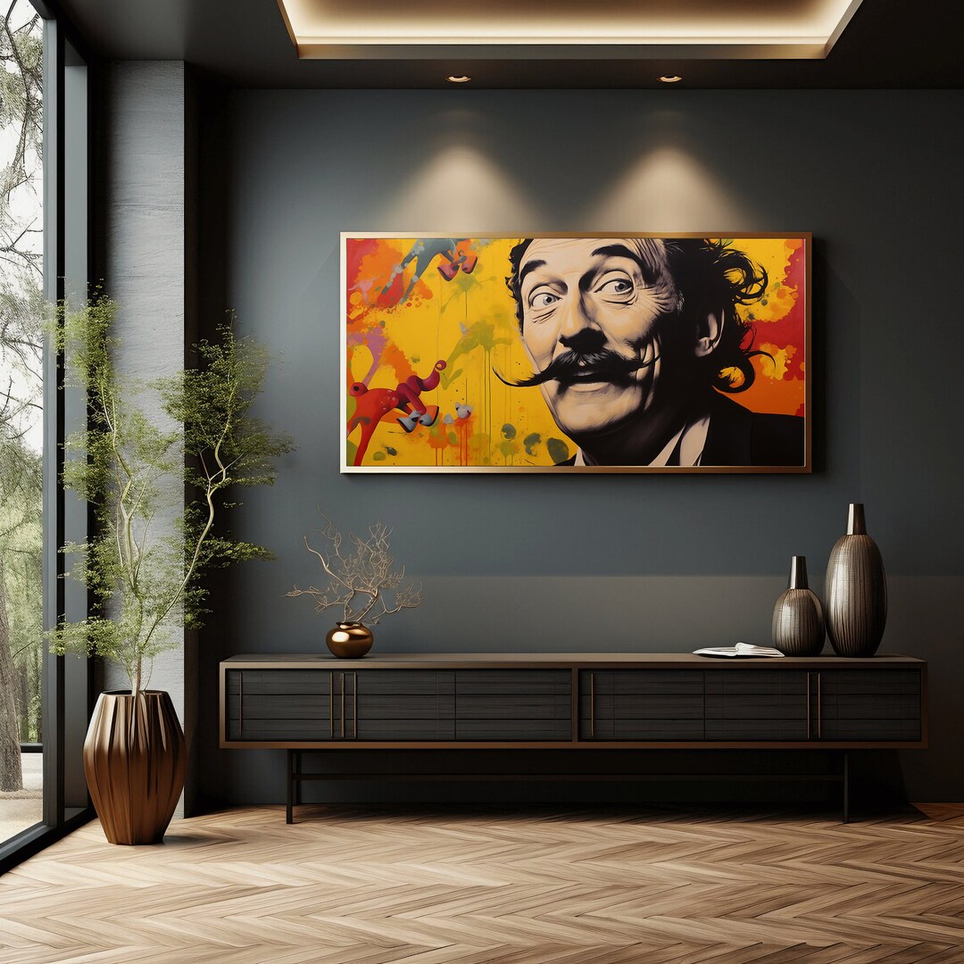 Salvador Dalí Portrait Digital Download Printable Set 1 & 3 Wall Art ...