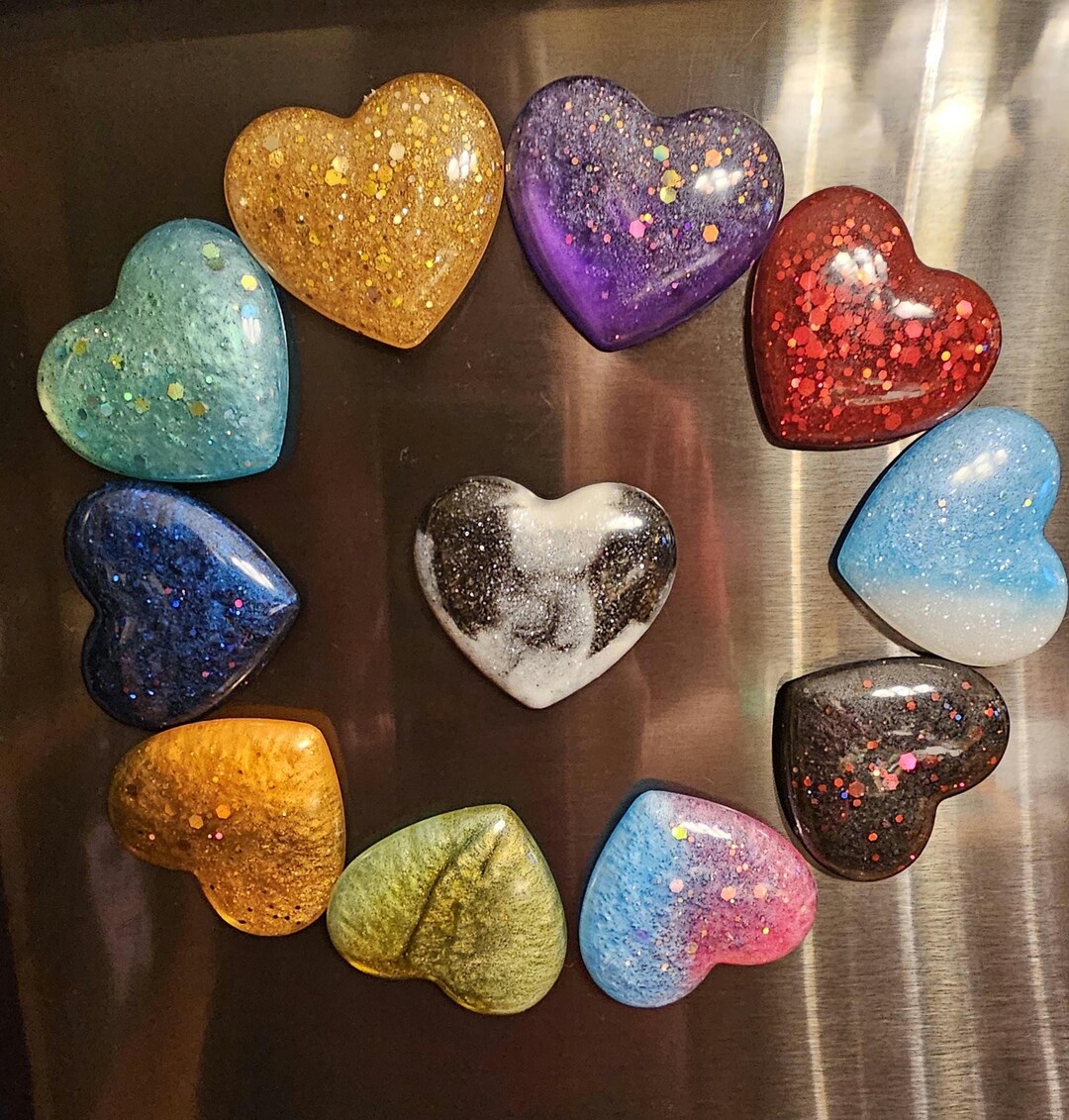 Taylor Swift Inspired Resin Heart Magnets! 1 for Every Album! Lot of 11 ...