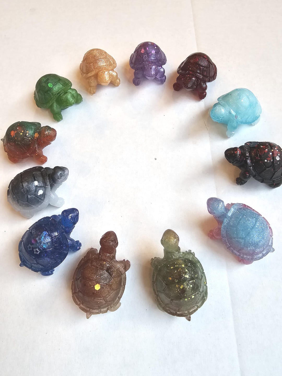 Swiftie Inspired Resin Turtle Decor, 12 Miniature Turtles 1 for Every ...