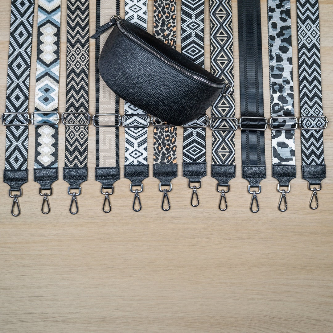 Black Bag Strap, Crossbody Bag Strap, Interchangeable Strap for Bum ...