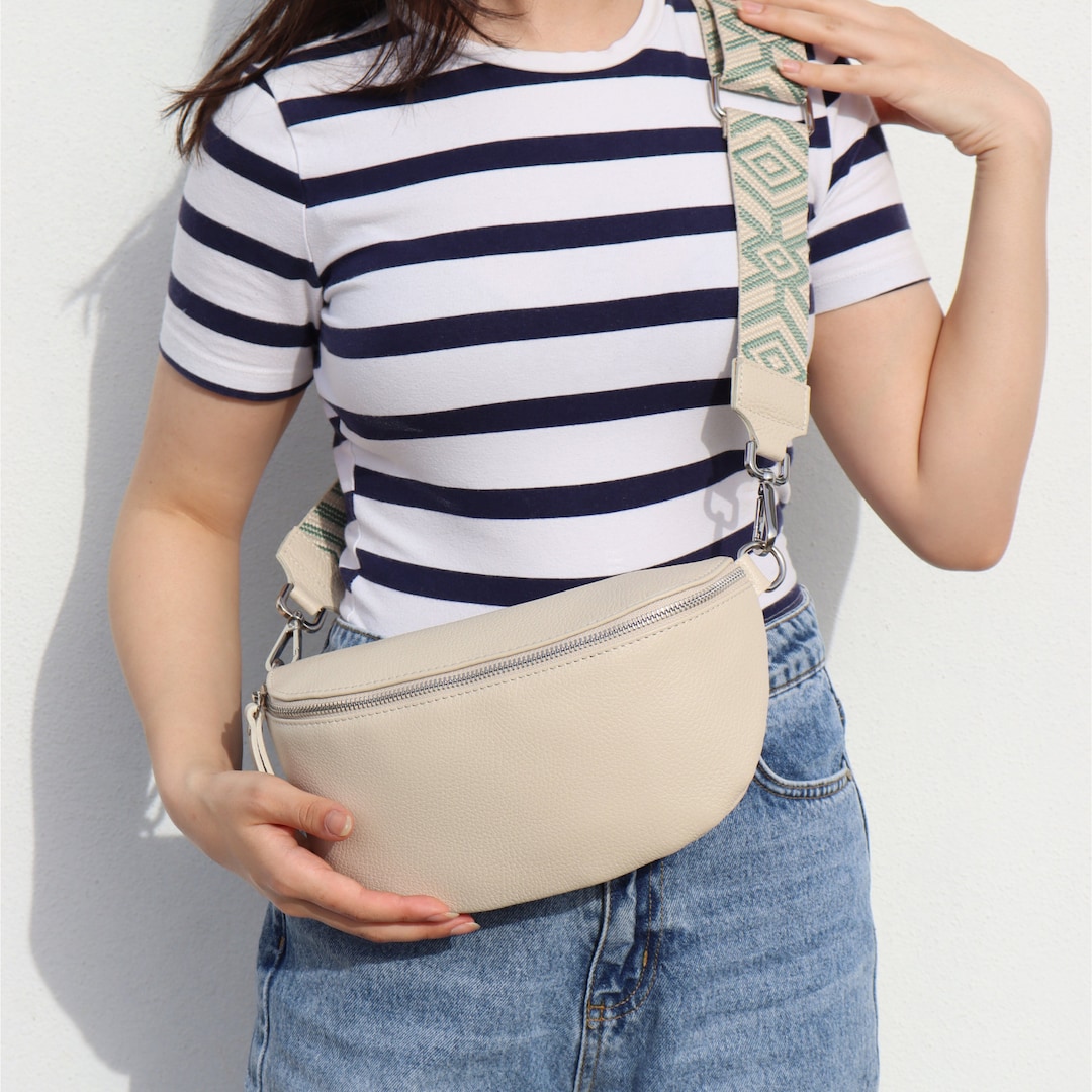 Crossbody Bag, Leather Bum Bags, Women's Shoulder Bag, Handbag With ...