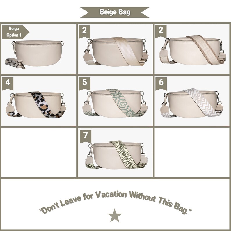 Adjustable Bag Strap, Bum Bag With Wide Strap, Crossbody Bag, Women's ...