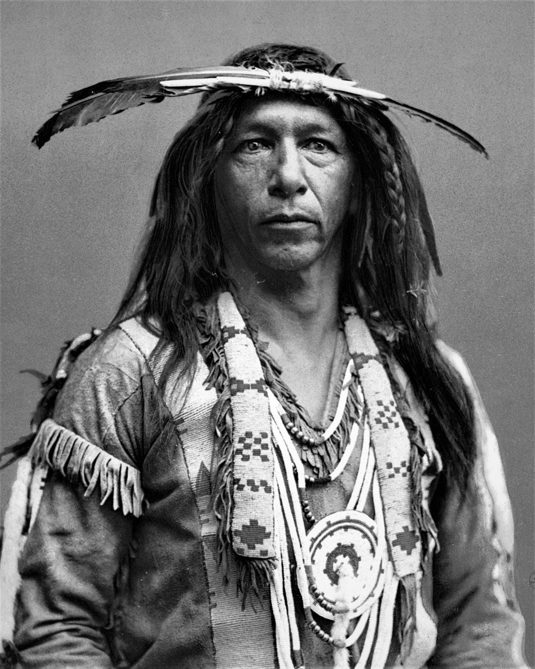 Arrowmaker, an Ojibway Brave - Black and White Vintage Photographic ...