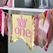 Princess High Chair Banner, Pink Boho 1st Birthday Decorations, Blush ...