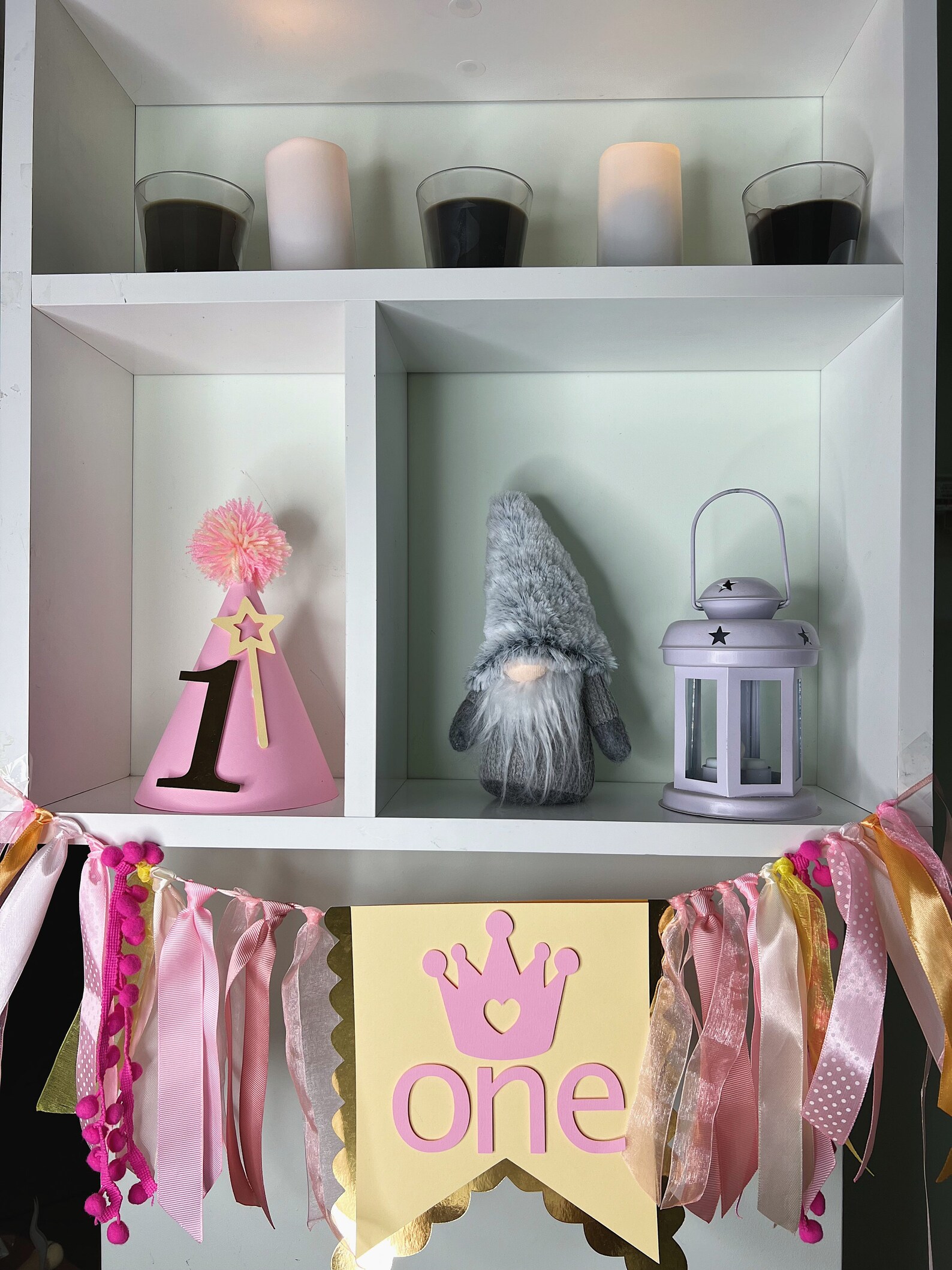 Princess High Chair Banner, Pink Boho 1st Birthday Decorations, Blush ...