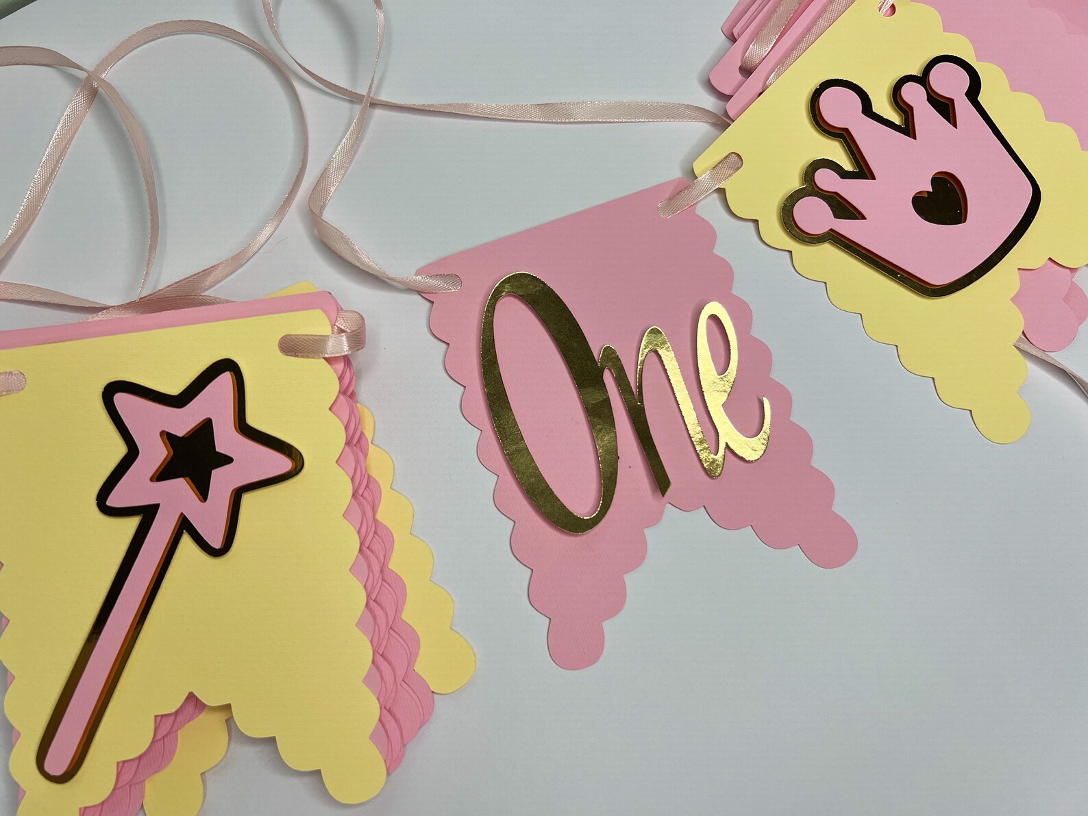 Princess Birthday Decorations. Princess Birthday Banner, Happy Birthday ...