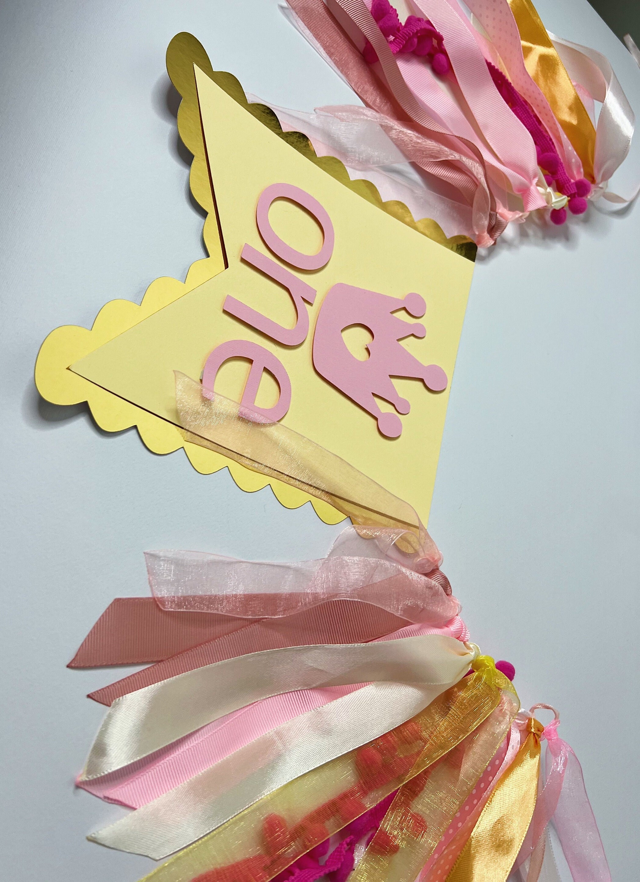 Princess High Chair Banner, Pink Boho 1st Birthday Decorations, Blush ...