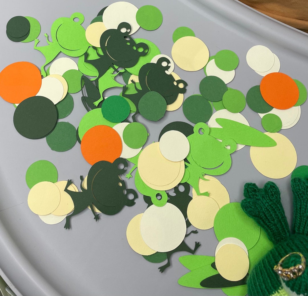 Frog Confetti, Green Frog First Birthday Decoration, One Green Boy ...