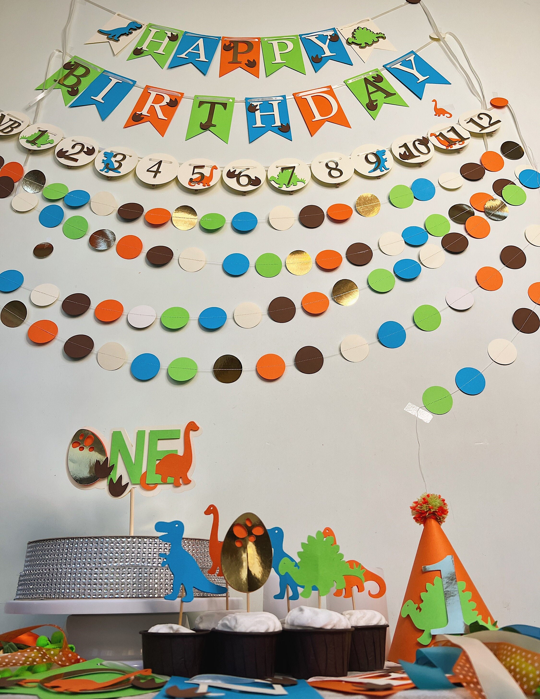 Dinosaur First Birthday, Party Bundle, Party Set, Dinosaur Birthday ...
