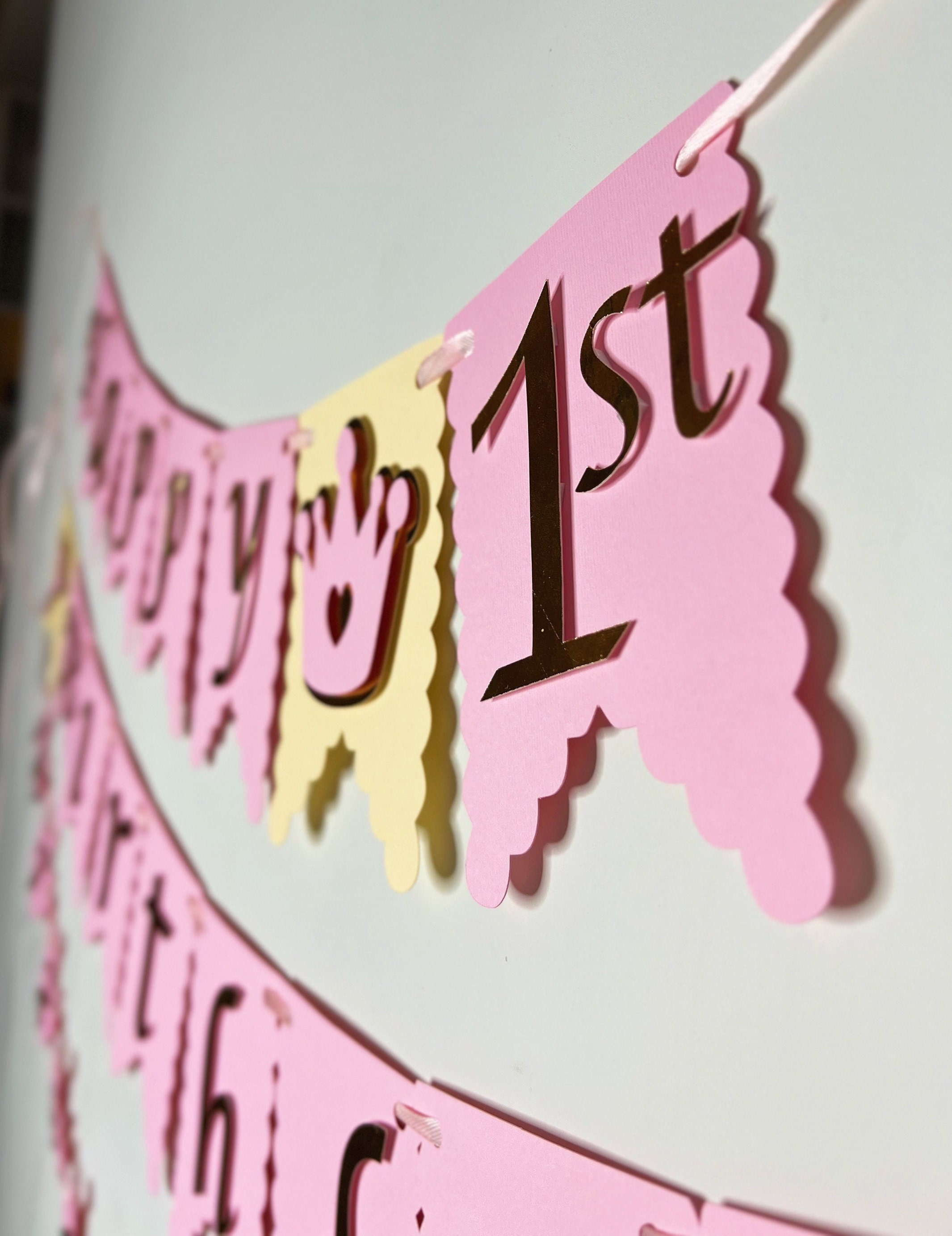 Princess Birthday Decorations. Princess Birthday Banner, Happy Birthday ...