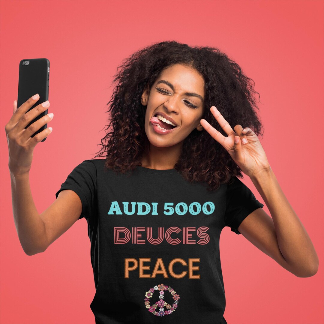 Audi 5000 Deuces Peace T-shirt: Retro 80s 90s Graphic Tee - Etsy