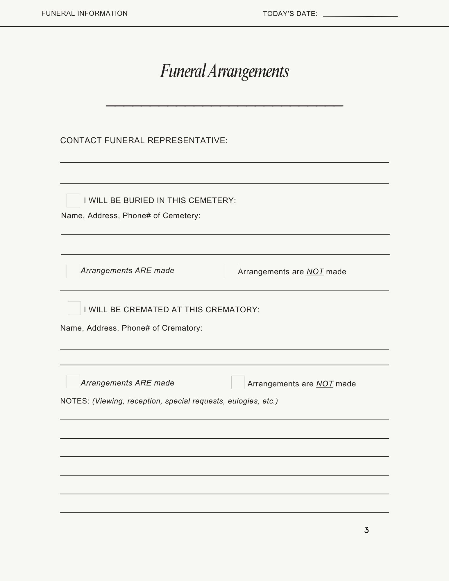 Legacy Workbook Planner; Estate Planning Information Gathering ...