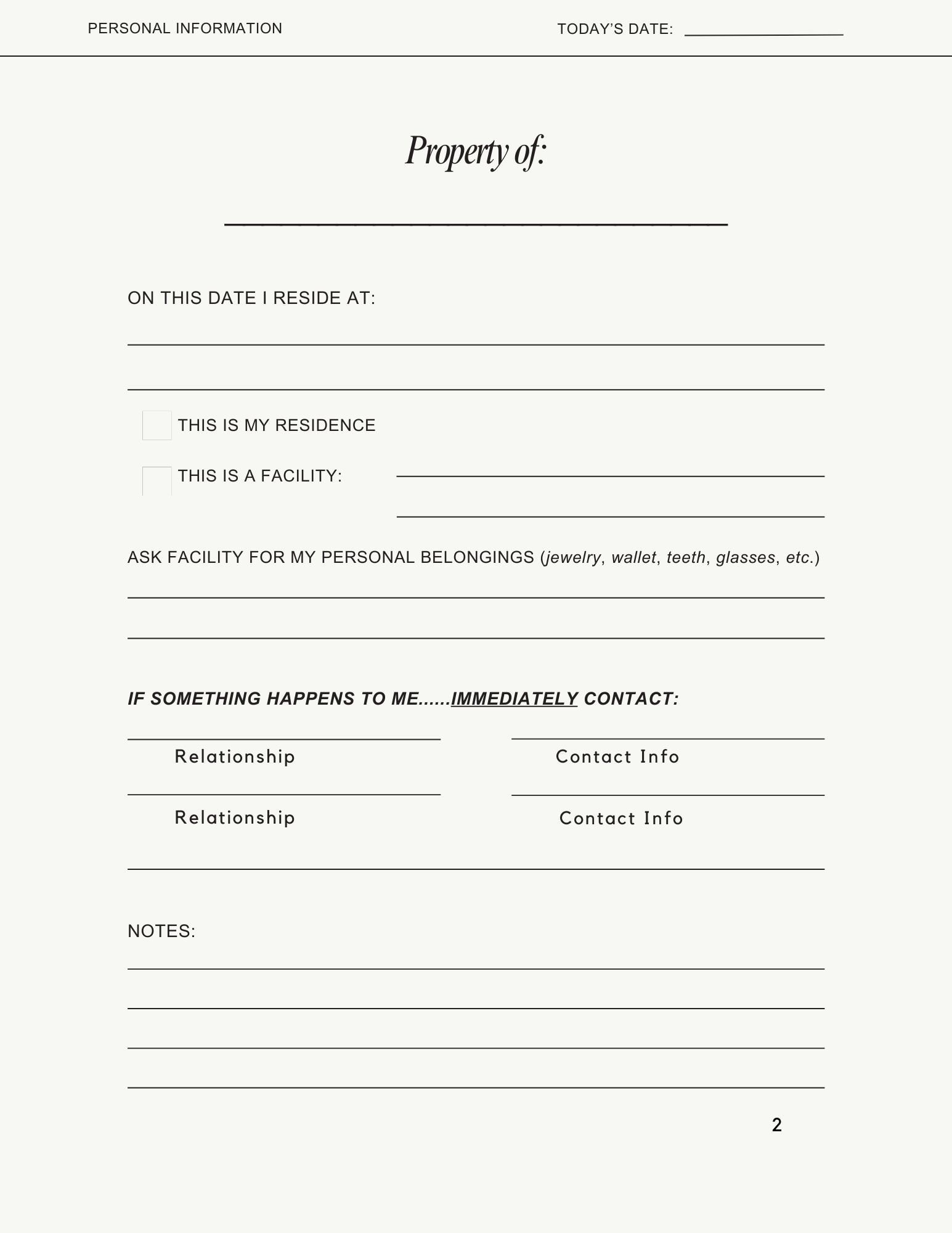 Legacy Workbook Planner; Estate Planning Information Gathering ...