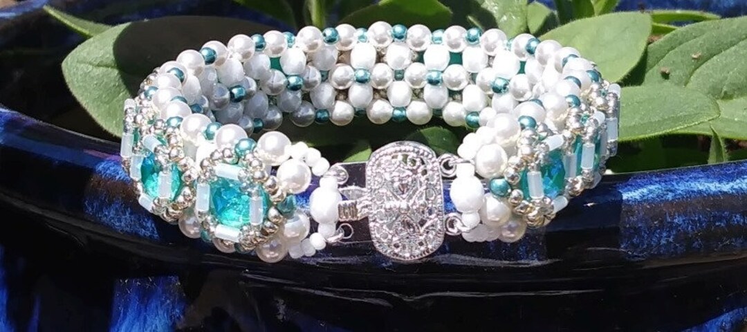 Swarovski Crystal Pearl Bracelet - Etsy