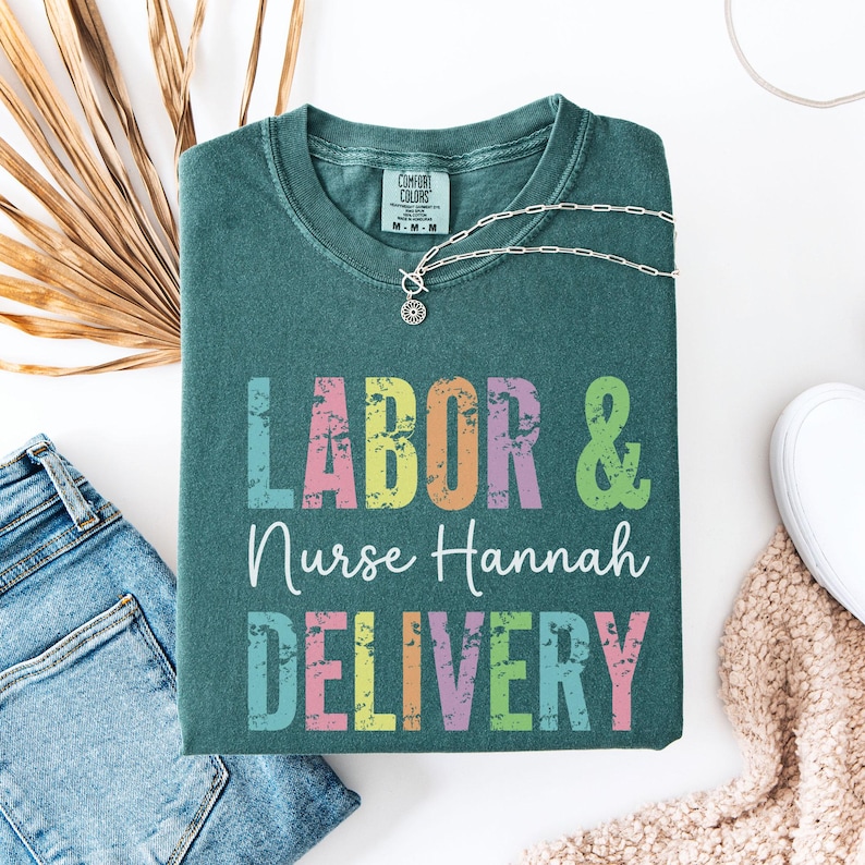Comfort Colors Custom Labor & Delivery Nurse Name Shirt 2XL-4XL - Etsy