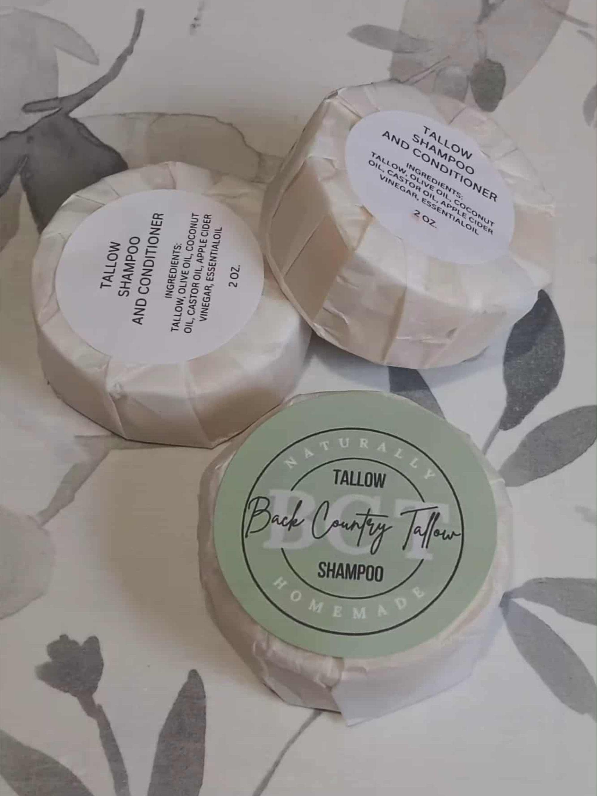 Tallow Shampoo and Conditioner 2 in 1 Bar, SMALL - Etsy