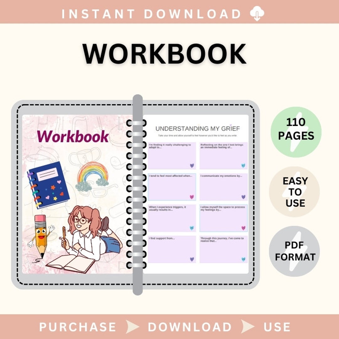 Grief Workbook for Adults / Digital Grief Journal / Digital and Instant ...