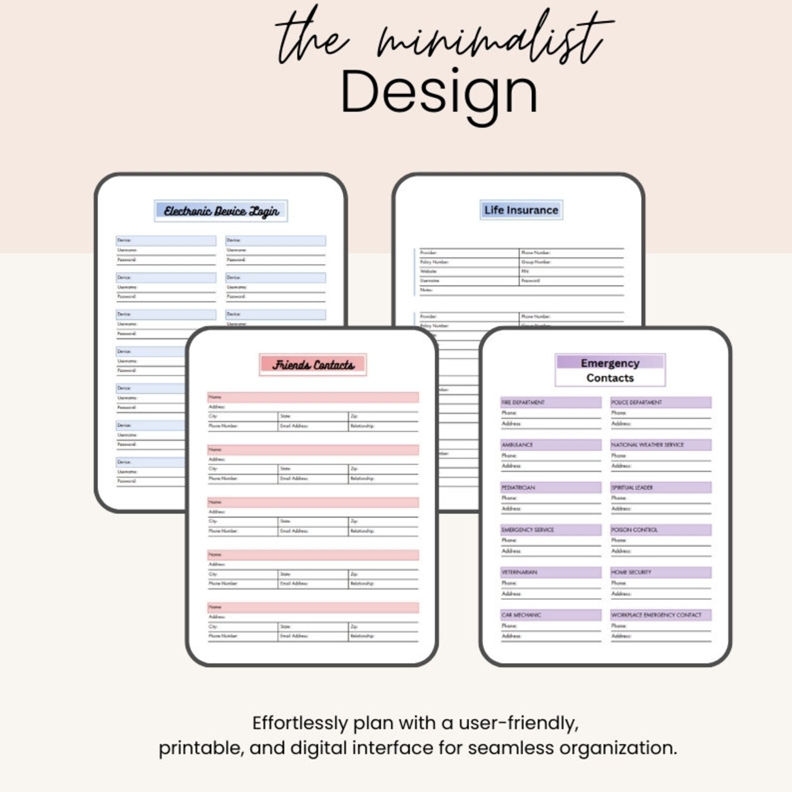 End of Life Binder Digital Journal /printable Template / Digital ...