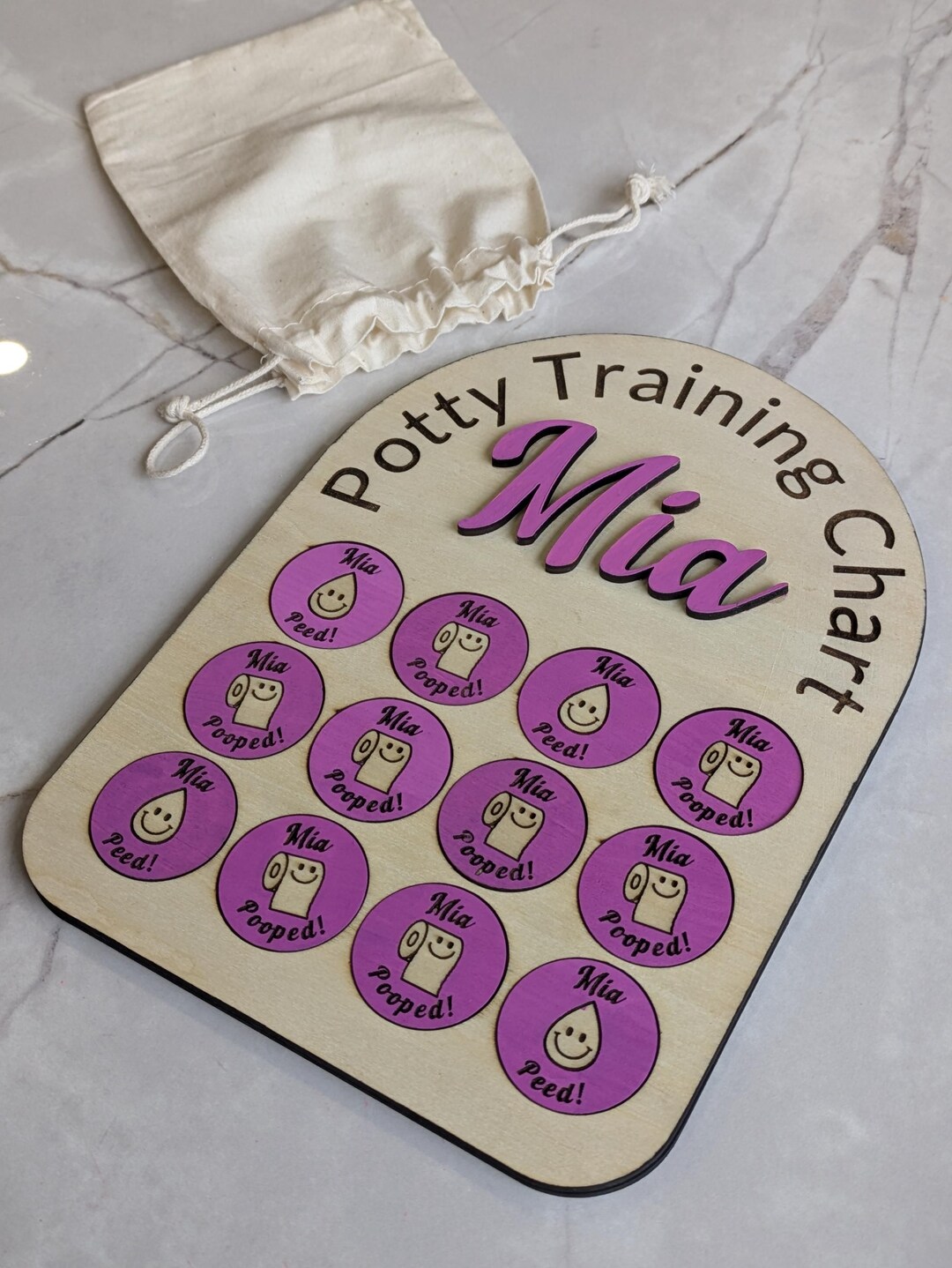Personalized Potty Training Token Set - Etsy