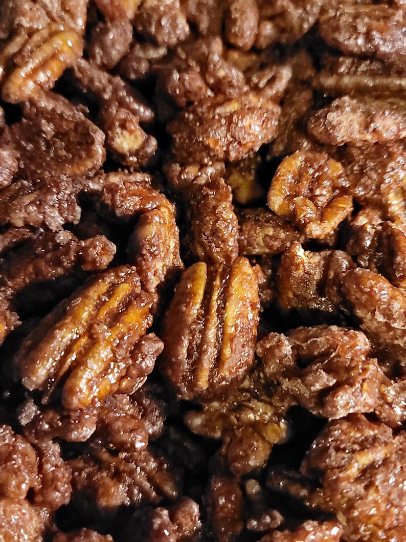 2-32oz. Jars of Cinnamon Sugar Roasted Pecans, Almonds, Cashews or ...