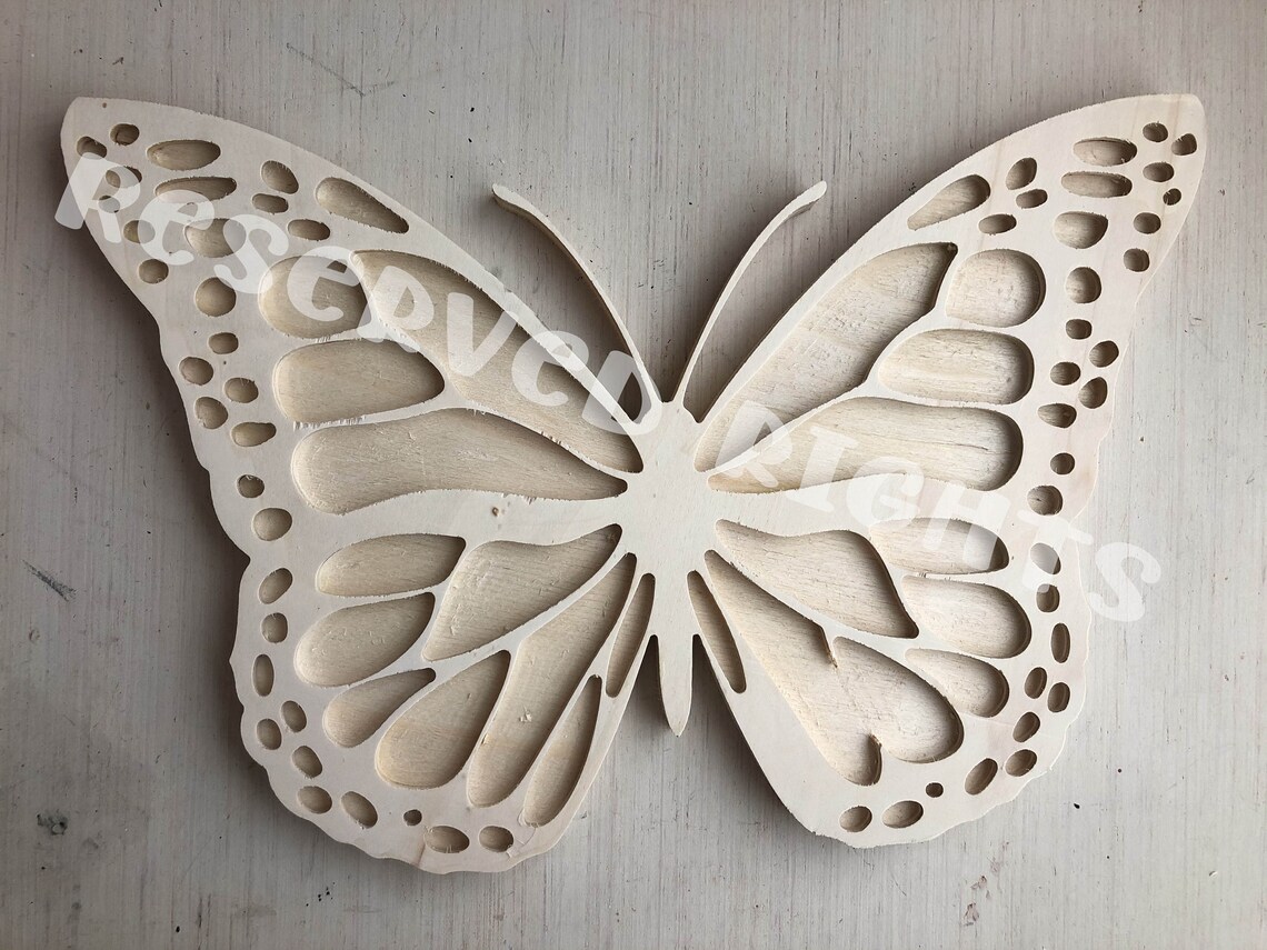 DIY Monarch Butterfly Shape Carved: DIY Craft Mosaic Art Glass - Etsy