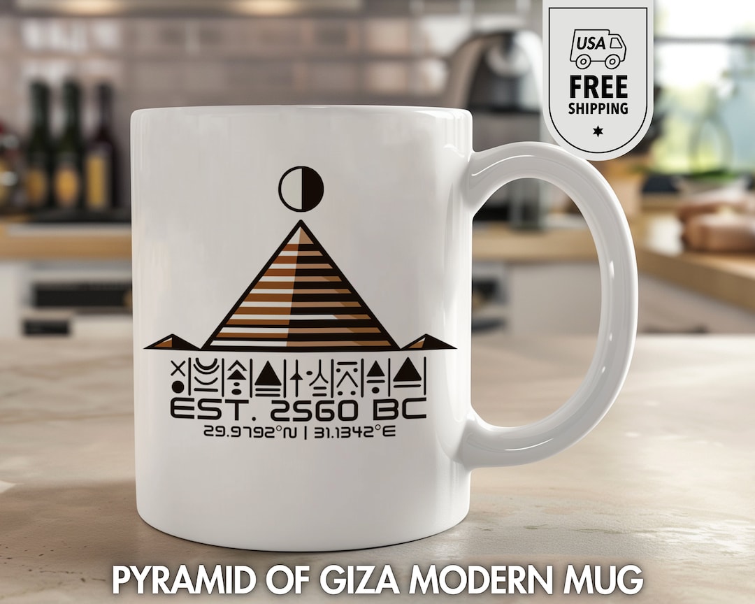 Giza Pyramid Mug 11oz/15oz, Great Pyramid Mug for A Drink, Coffee/tea ...