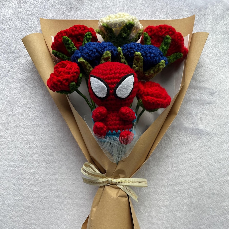 Spiderman Flower Bouquet - Etsy