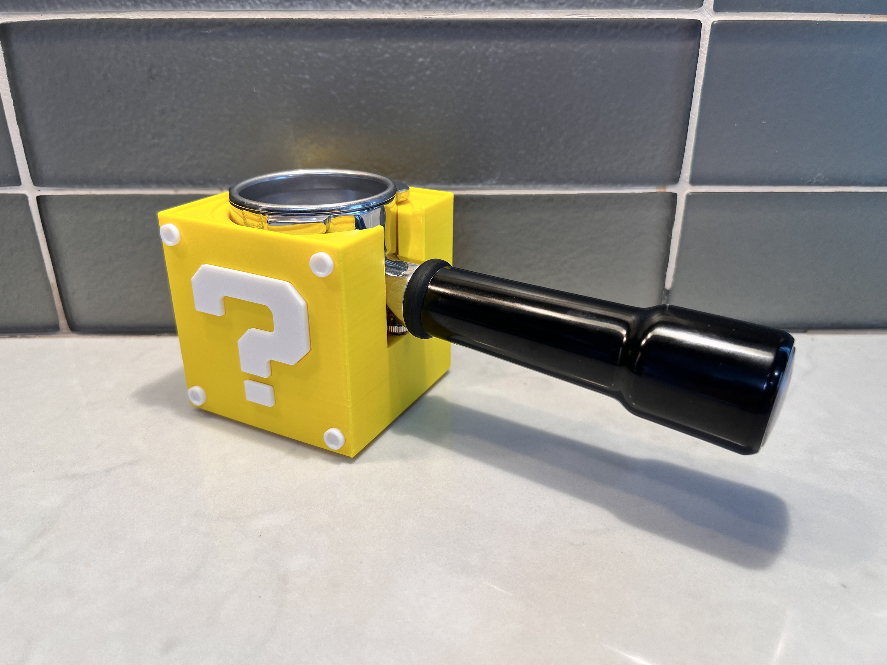 Mario Coffee Portafilter Holder Power-up Questionbox Espresso Accessory ...