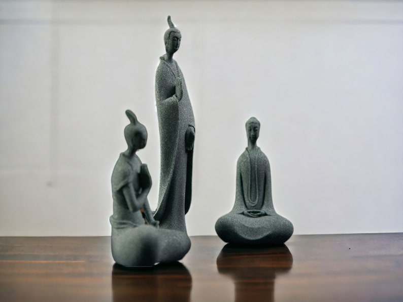 Buddha Statue, Zen Garden, Zen Monk Statue, Candle Holder, Geisha ...