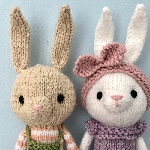 Amigurumi Knit Little Bunny Patterns Digital Download - Etsy