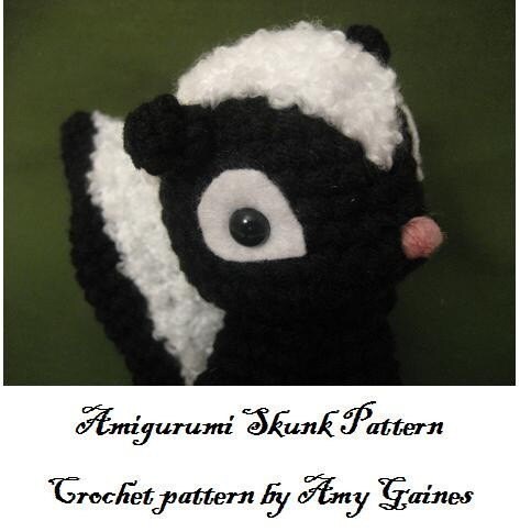 Sale - Amigurumi Crochet Skunk Pattern Digital Download - Etsy