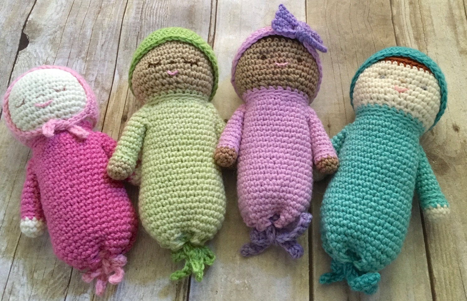 Amigurumi Crochet Baby Doll Patterns Digital Download - Etsy