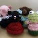 Amigurumi Crochet Roly-poly Animal Pattern Set Digital Download - Etsy