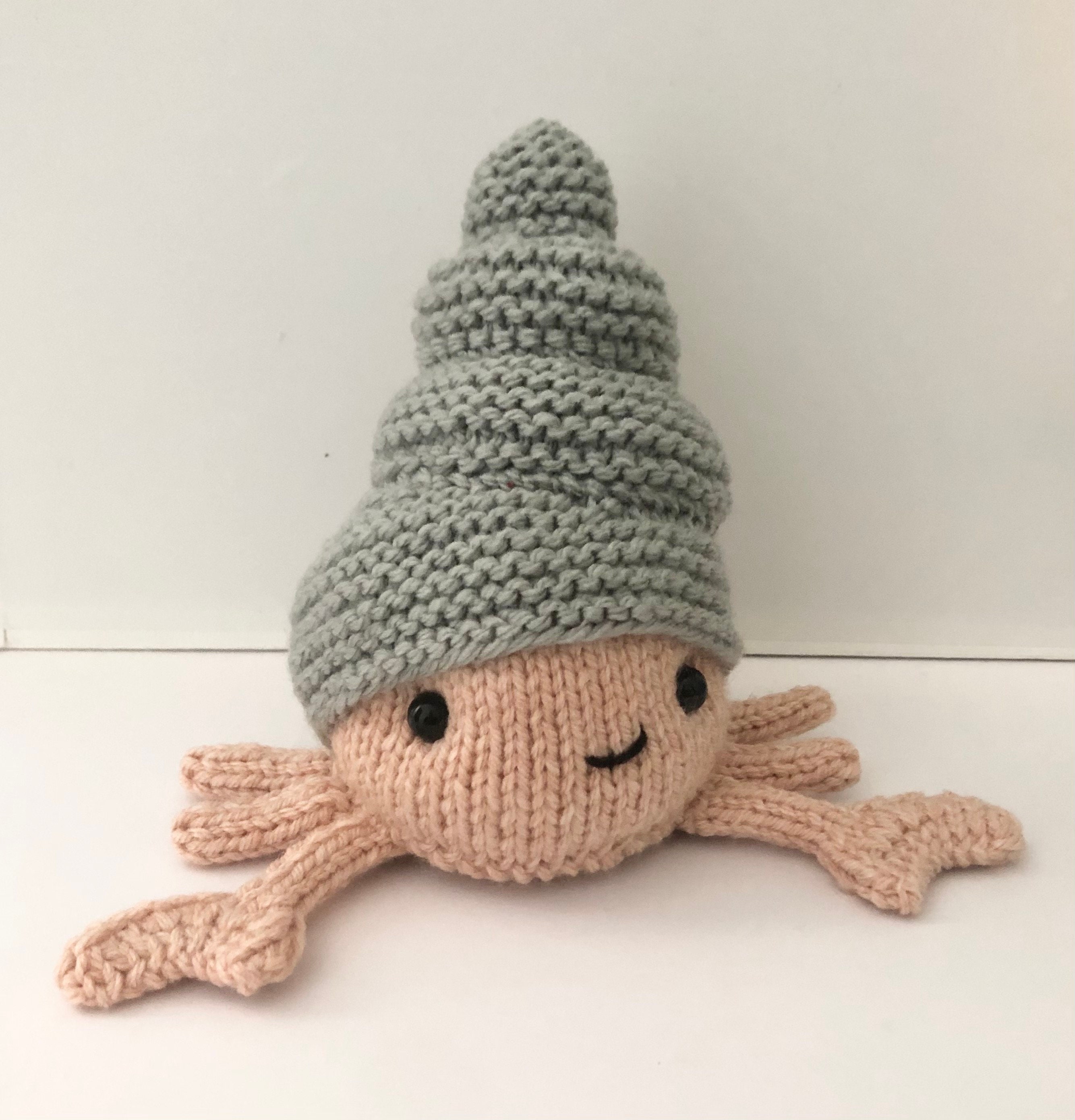 Amigurumi Knit Hermit Crab Pattern Digital Download - Etsy