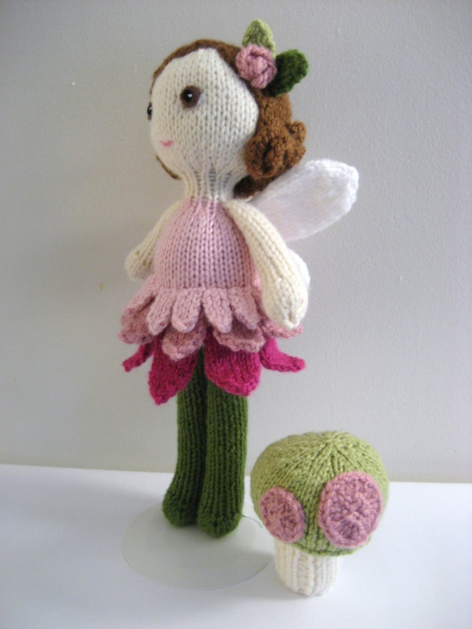 Amigurumi Knit Fairy Doll and Mushroom Pattern Set Digital Download - Etsy