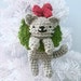 Amigurumi Crochet Cat in a Wreath Christmas Ornament Pattern Digital ...