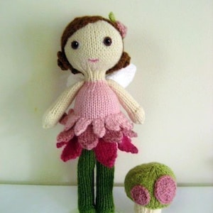 Amigurumi Knit Fairy Doll and Mushroom Pattern Set Digital Download - Etsy