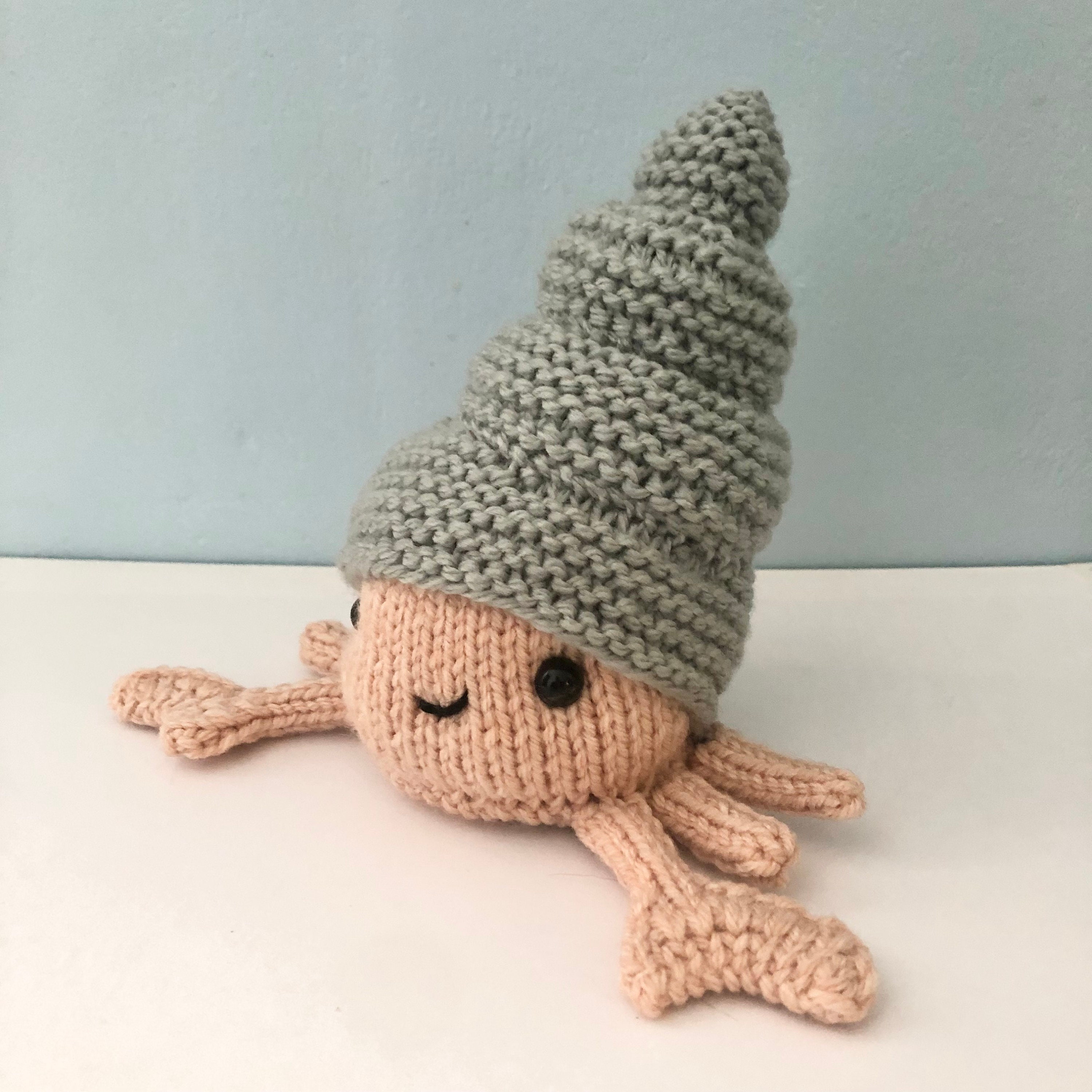 Amigurumi Knit Hermit Crab Pattern Digital Download - Etsy
