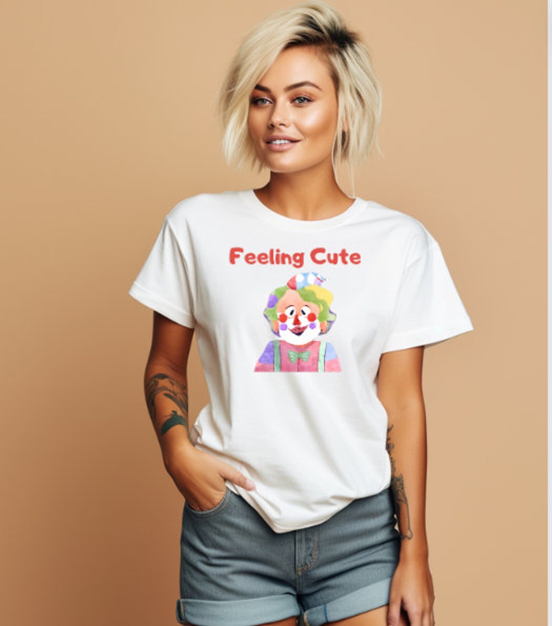 Clowncore Shirt Feeling Cute Clown Shirt Kidcore Clothing, Kidcore ...