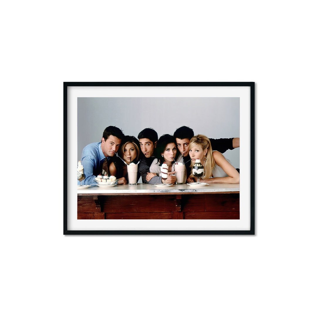 Friends Series Photo Poster,friends Sitcom Print Chandler, Joey, Ross ...
