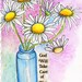 Giclee PRINT 5x7 Daisies Flowers Bible Verse Mixed Media Wall Art Gifts ...
