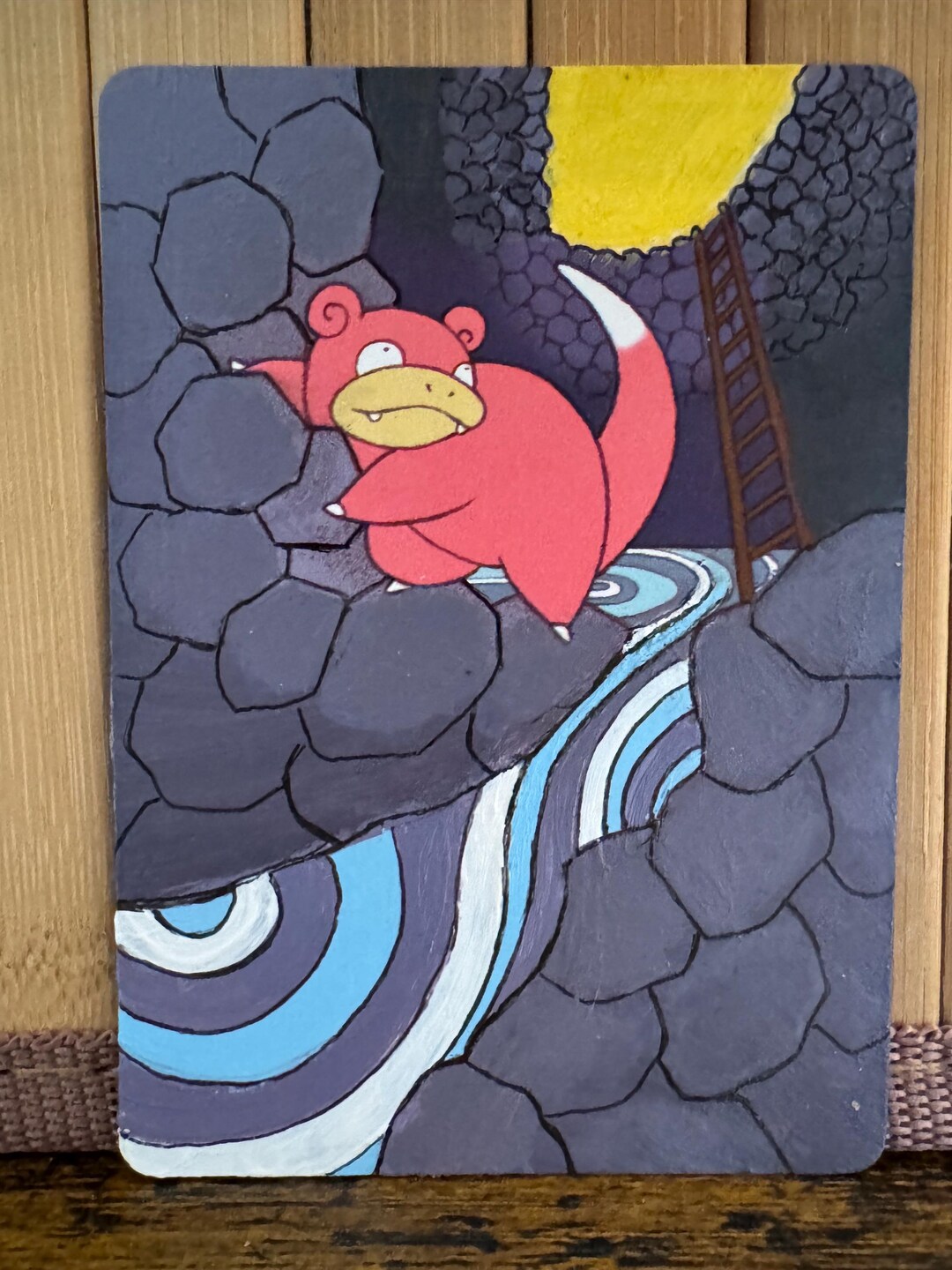 Custom Painted Pokemon TCG Slowpoke - Etsy