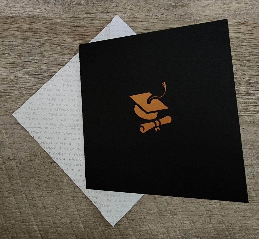 Graduation Cap Pop-up Card - Etsy