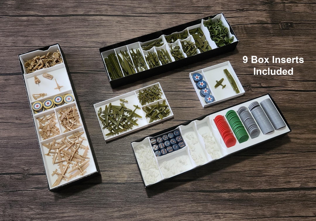 9 Arrangeable Box Insert Organizer for Global 1940 Axis and Allies - Etsy